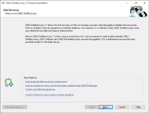 O&O DiskRecovery 11 – Professional data recovery at the push of a button