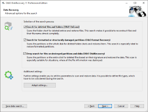 O&O DiskRecovery 11 – Professional data recovery at the push of a button