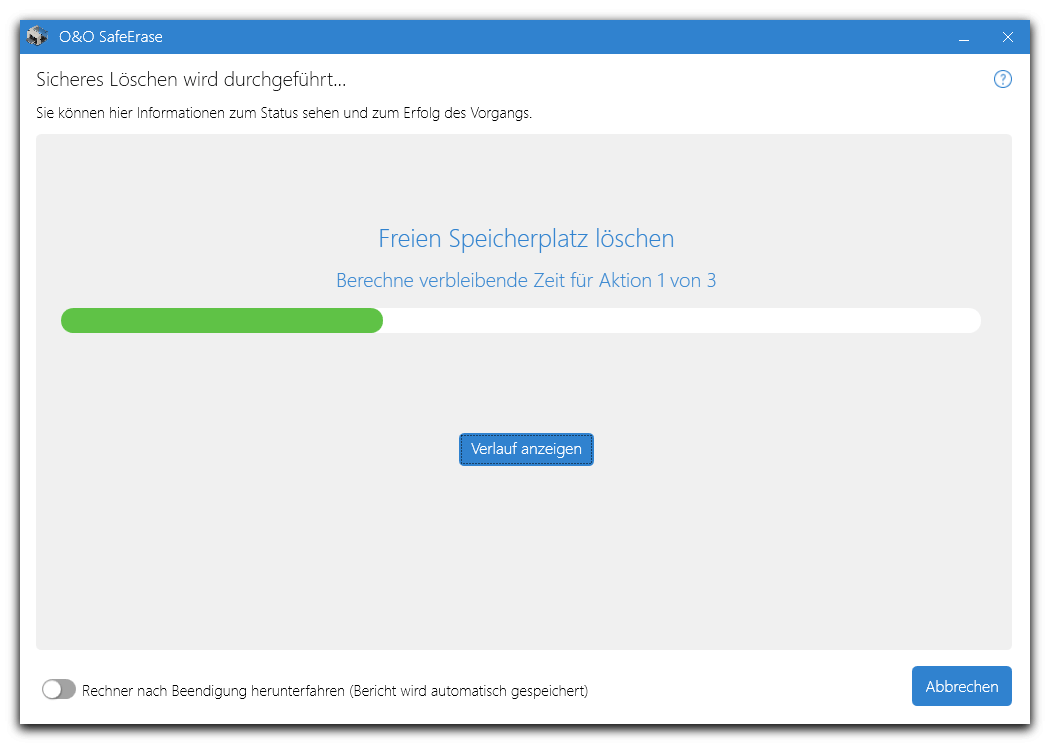 Festplatten sicher löschen mit O&O SafeErase 15
